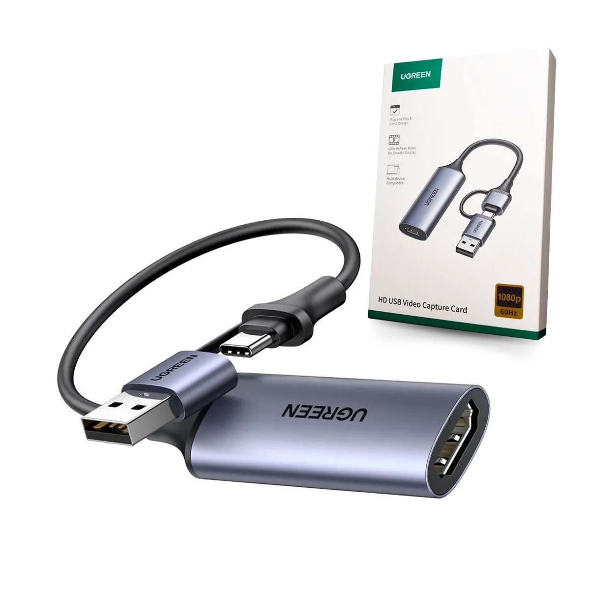 Capturadora de Video UGREEN CM716 USB HD – Grabación y Streaming - Lookup Perú